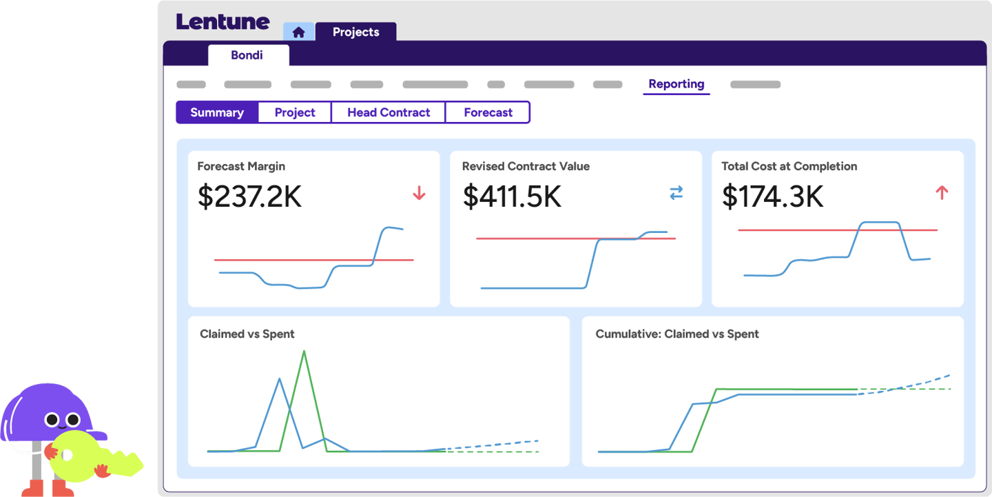 Construction Reporting Software | Cost Tracking & Forecasting | Lentune