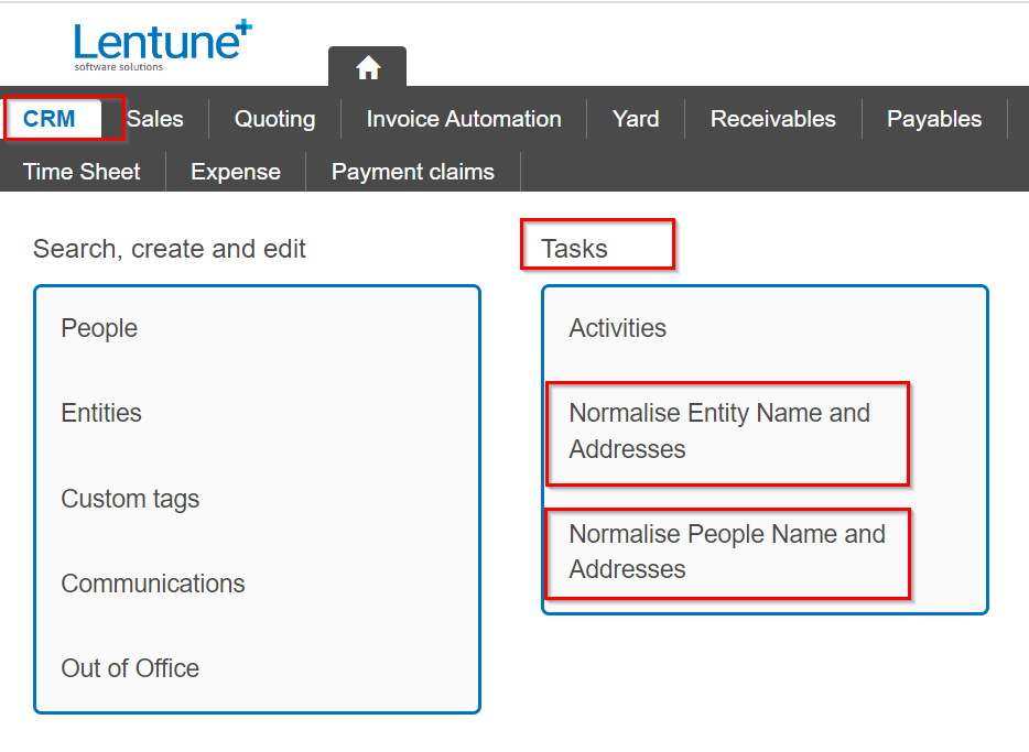Standardise Upper & Lower case for Names and Addresses