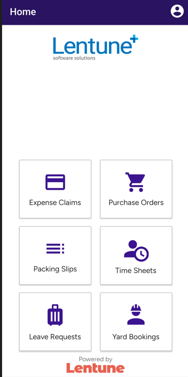 Logging in to the Lentune App