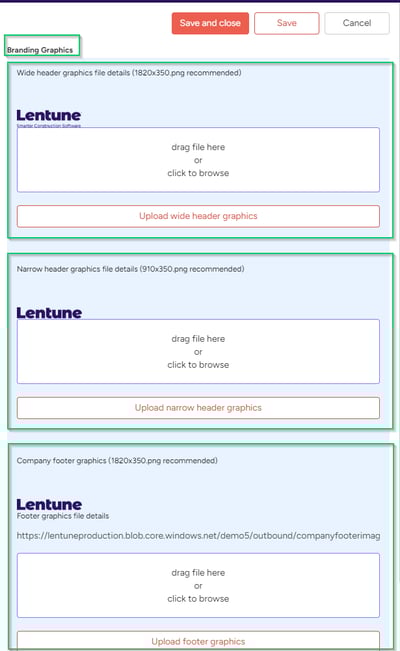 Header and Footer Banners on your documents