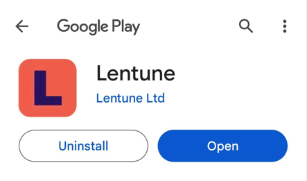Download the Lentune Mobile App