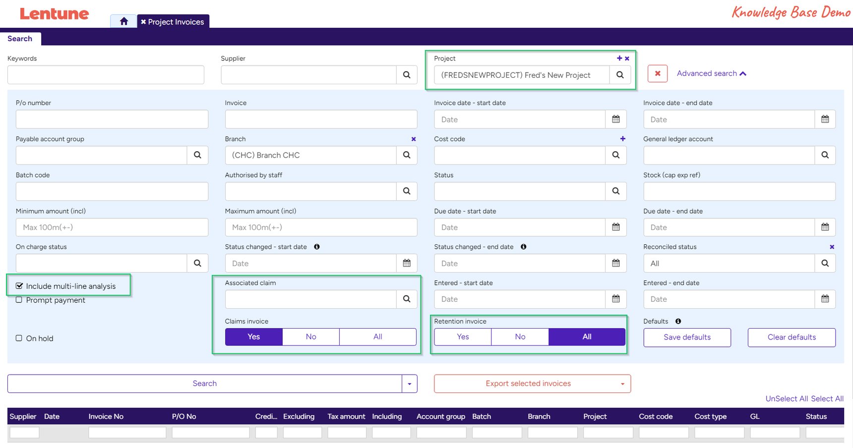 Searching for an Invoice (+video)