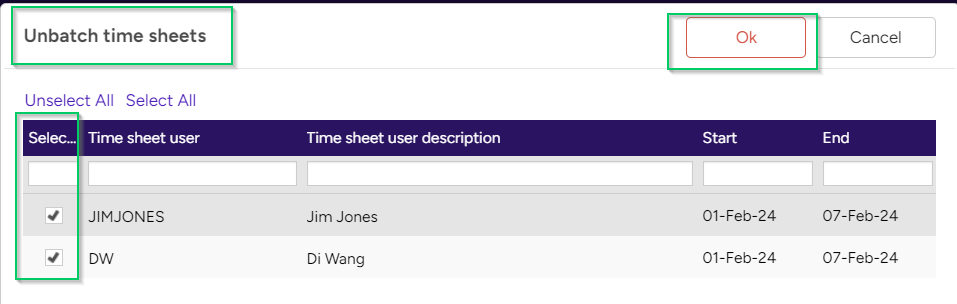 Process and Batch Time Sheets (+ Video)