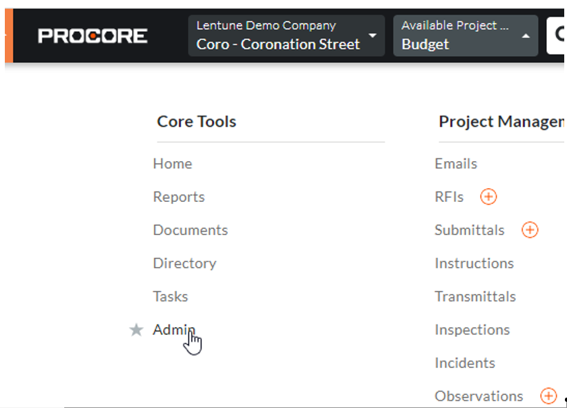Procore - Lentune Integration FAQs