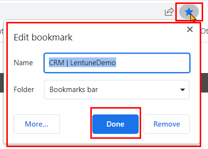 Logging in to Lentune