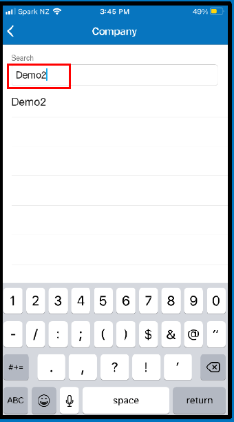 Logging in to the Lentune App