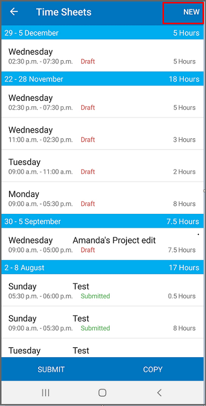Add a Time Sheet in the Lentune Mobile App (+ Video)