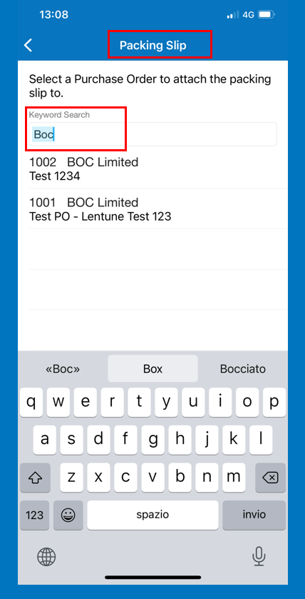 Add a Purchase Order in the Lentune Mobile App (+ Video)