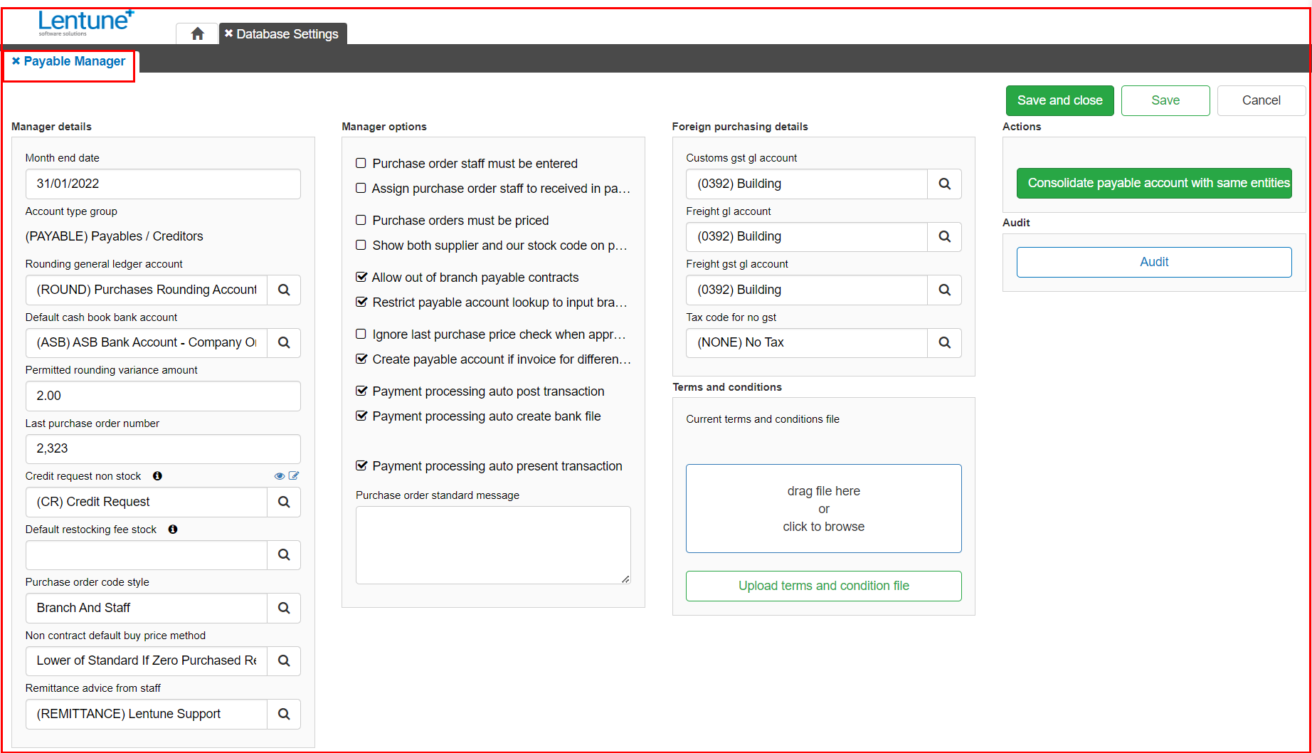 Payable Manager