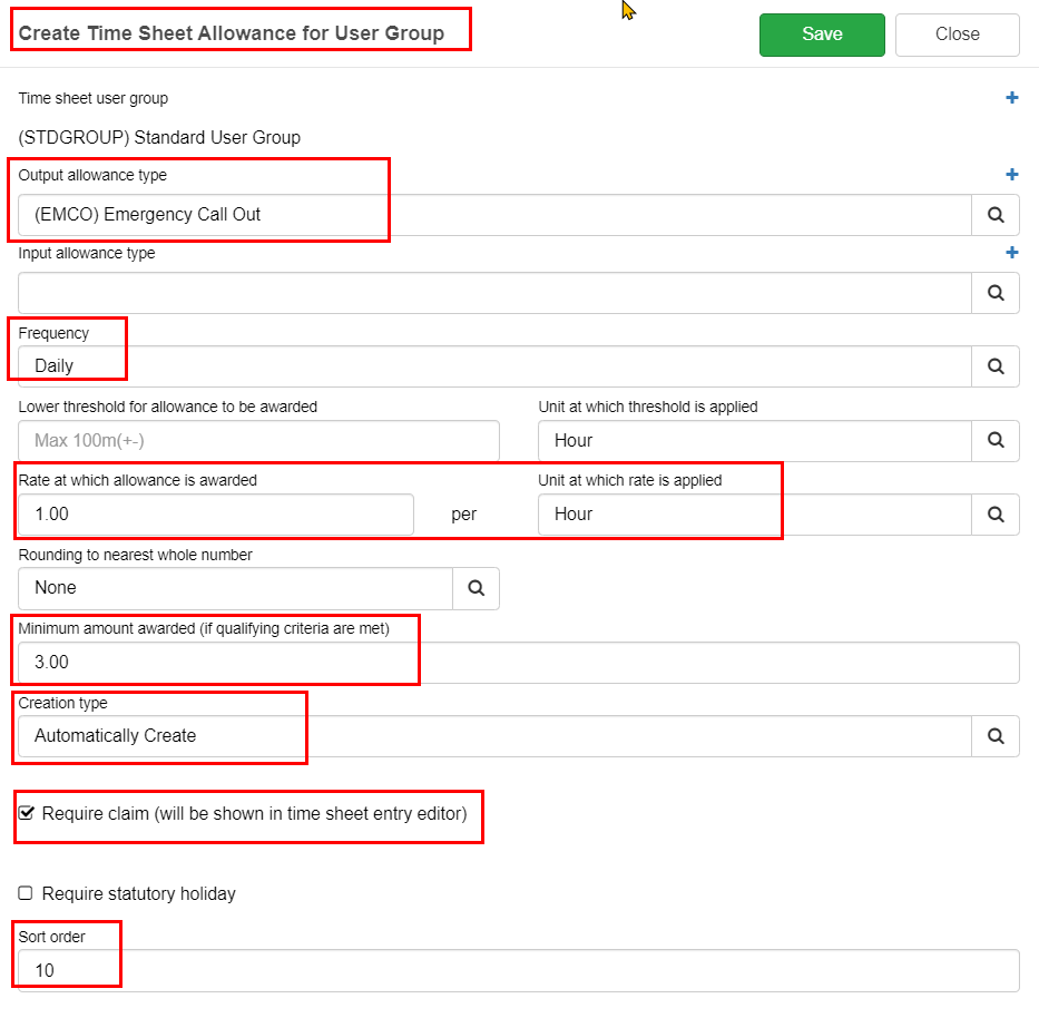 Time Sheet Allowances: Defining, Creating & Calculating